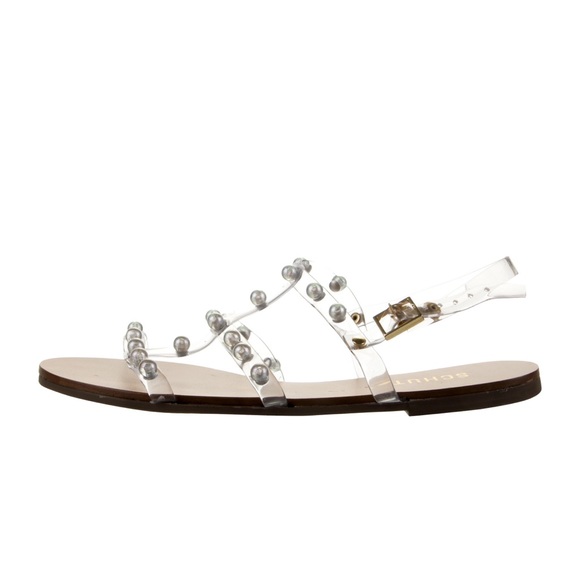 SCHUTZ | Shoes | Brand New Schutz Pvc Studded Sandals | Poshmark